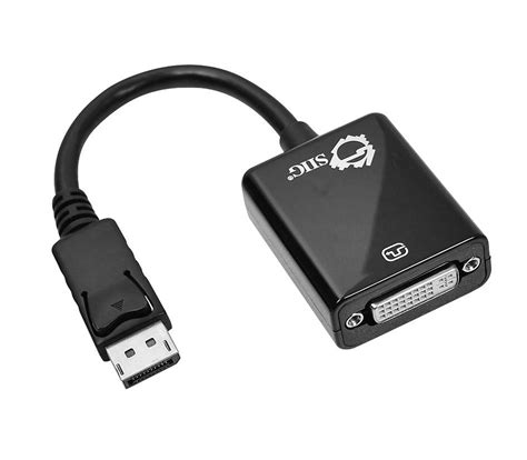 Siig Displayport To Dvi Adapter Cb Dp0072 S1 Computers And Accessories