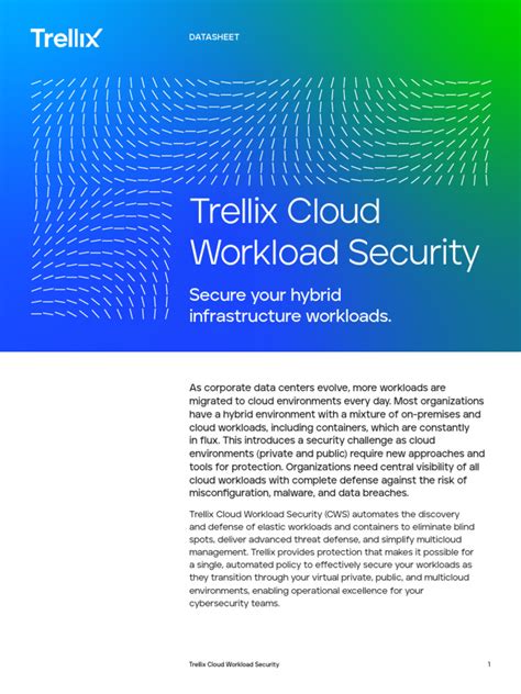 trellix cloud workload security datasheet pdf cloud computing