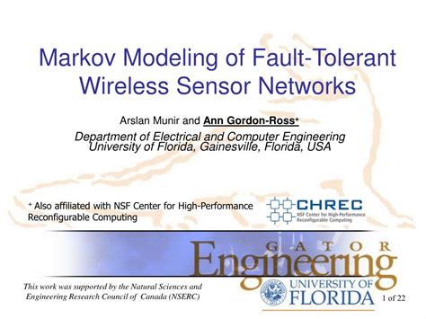 PPT Markov Modeling Of Fault Tolerant Wireless Sensor Networks PowerPoint Presentation ID