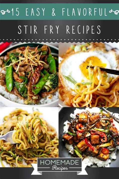 Super Easy And Flavorful Stir Fry Recipes Homemade Recipes Homemade Recipes Recipes Easy