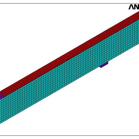 Finite Element Modeling For Cfrp Strengthened Beam Iso View