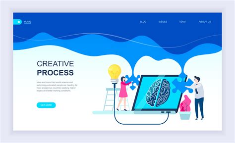 Modern Flat Design Concept Of Creative Process 264595 Vector Art At