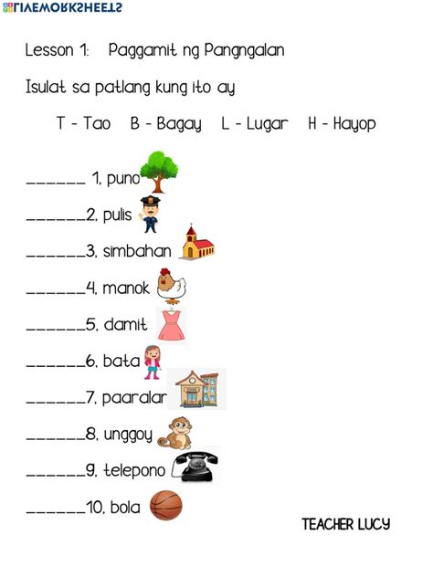 Test 1 Filipino Pdf