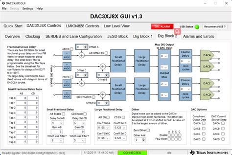 Dac38j84evm Dac Pll Out Of Lock Data Converters Forum Data