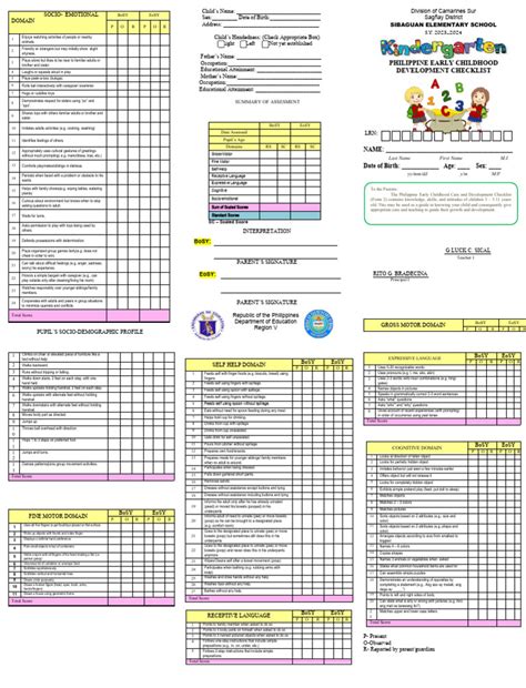 Eccd Checklist 2020 2021 Pdf