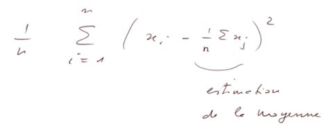 Cours de mathématiques de 2e estimation de la variance