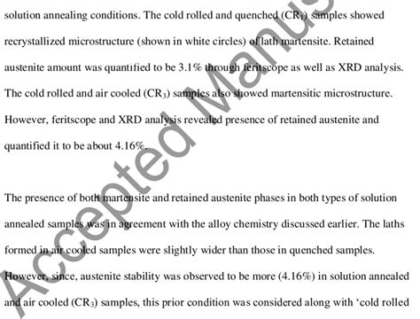 And 5 Show The Microstructure Of Cold Rolled Samples Under Two