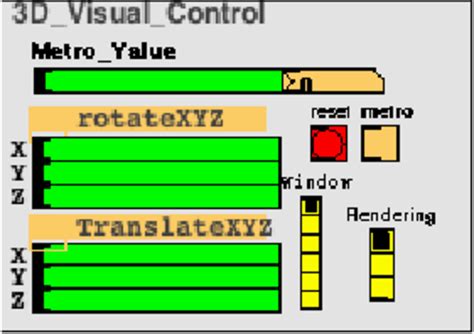 Figure B7 My Gui For Controlling The Display Of The 3d Opengl Virtual