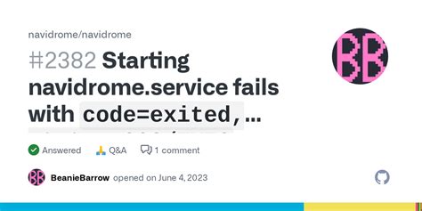 Starting Navidrome Service Fails With Code Exited Status 203 EXEC