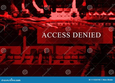 `access Denied` At Computer System Screen Stock Image Image Of Alarm Online 111533745