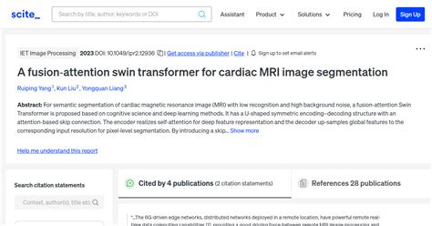 A Fusion‐attention Swin Transformer For Cardiac Mri Image Segmentation