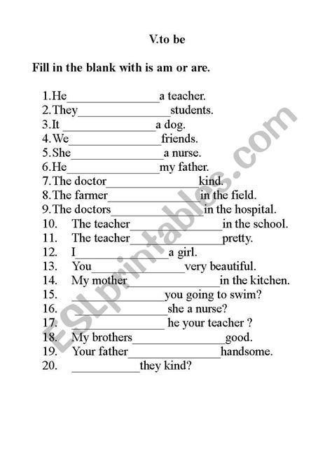 Are Vs Is Worksheet Kindergarten Worksheets