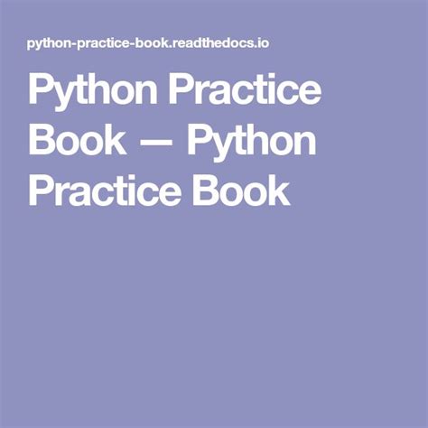 Python Practice Book Python Practice Book Python Practice Books