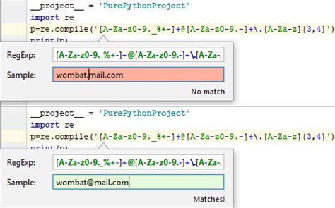 Regular Expression Syntax Reference Pycharm Documentation