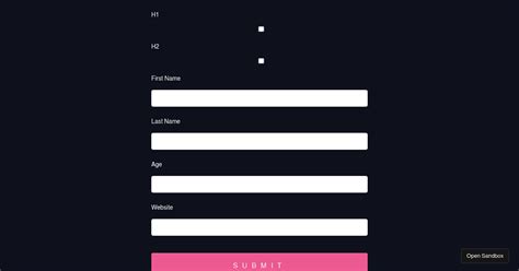 React Hook Form Validationschema Forked Codesandbox
