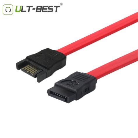 ULT BEST SATA Extension Cable SATA 7pin Male To Female Extender Data Cables 30CM 50CM HDD Hard