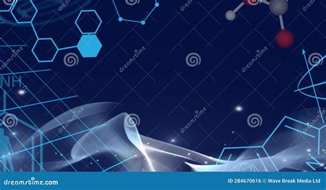 Animation Of Molecule Structures Nucleotides With Brain And Human Representation Stock Footage