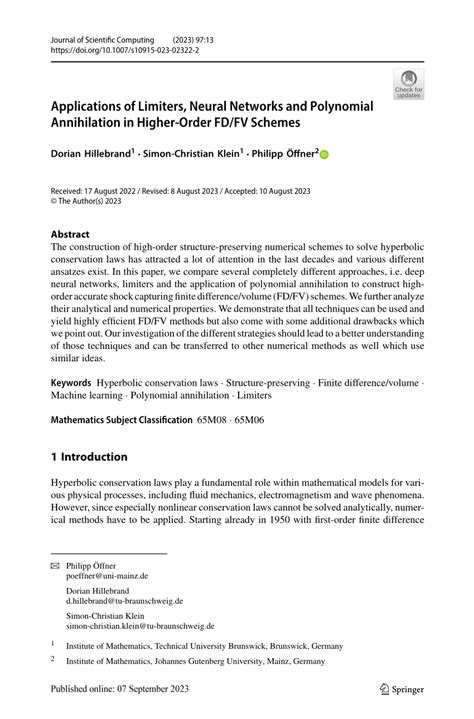 pdf applications of limiters neural networks and polynomial