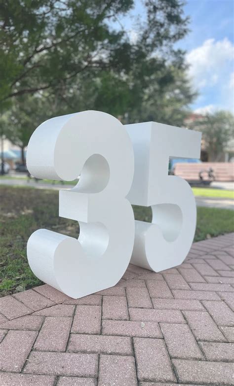 Pick Any 2 3d Giant Styrofoam Numbers 3d Foam Tabletop Numbers Styrofoam 3d Characters For