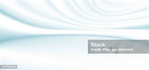 추상 밝은 파란색 실크 배경 카탈로그에 대 한 제품 광고에 대 한 디자인 0명에 대한 스톡 벡터 아트 및 기타 이미지 0명 3차원 형태 곡선 Istock