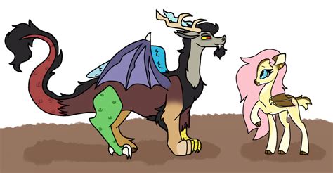 Discord And Fluttershy By Liolumoon On Deviantart