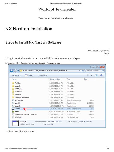 Nx Nastran Installation Pdf Software System Software