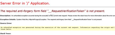 Validateantiforgerytoken Attribute Mvc Microsoft Technologies