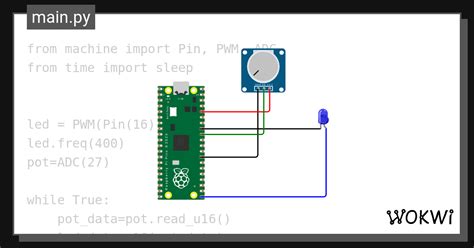 Adjustment Of Led Brightness Wokwi Esp32 Stm32 Arduino Simulator