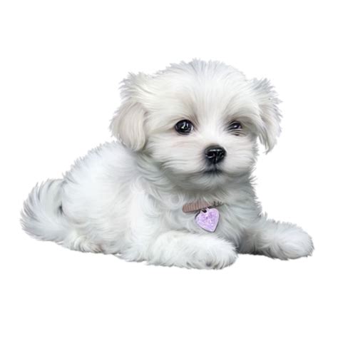 щенок белый ПНГ на Прозрачном Фоне • Скачать Png щенок белый