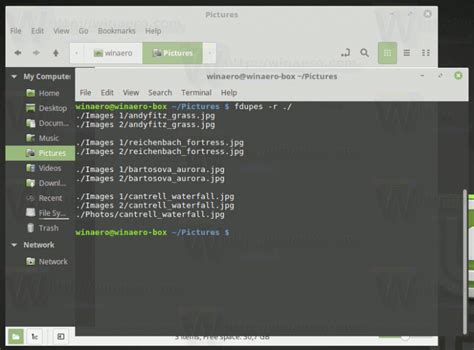 Find And Remove File Duplicates In Linux Mint