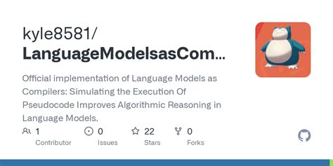 Github Kyle8581languagemodelsascompilers Official Implementation Of Language Models As