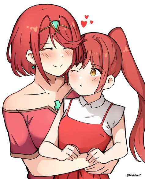 Pyra And Glimmer Xenoblade Chronicles And 1 More Drawn By Meidza D