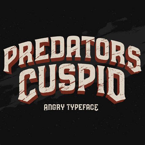 Predators Cuspid Font Masterbundles