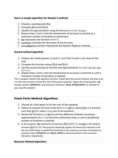 Methods Algorithm Pdf Mathematics Analysis