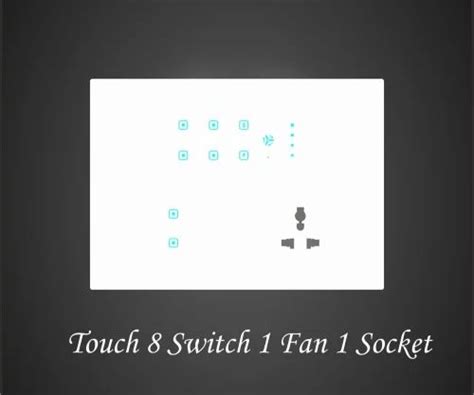 6A Touch 8 Switch 1 Fan 1 Socket At Best Price In Navi Mumbai ID 2853228787955