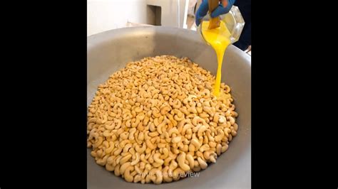 مراحل بوداده کردن بادوم هندی، آجیل رویال سهروردی Youtube