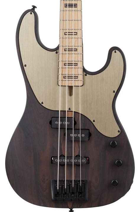 Schecter Model T 4 Exotic Bass Guitar In Natural Satin Ziricote Andertons Music Co
