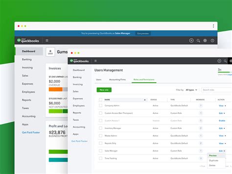 Quickbooks Online — User Management I By Julio Reguero On Dribbble