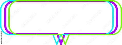 네온사인 라인 말풍선 Stock Vector Adobe Stock