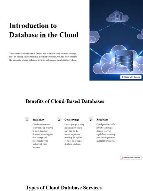 Introduction To Database In The Cloud Pdf Cloud Computing Databases
