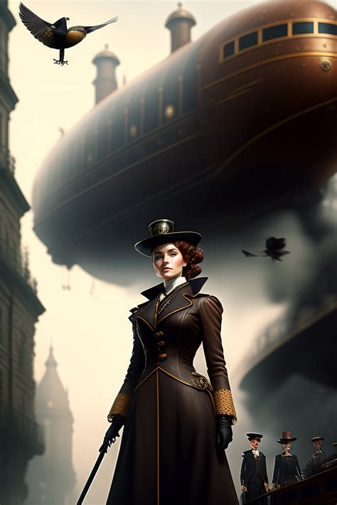 Download Ai Generated Woman Air Ship Royalty Free Stock Illustration Image Pixabay