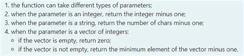 Solved The Function Can Take Different Types Of Chegg