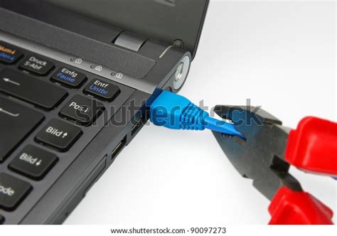 Emergency Disconnect Ethernet Plug On Notebook Stock Photo Shutterstock