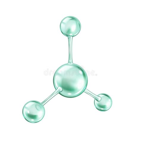 Green Collagen Molecular Structure Vector Illustration Stock Vector Illustration Of Model