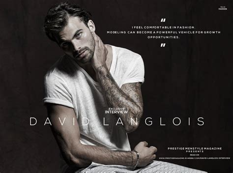 David Langlois Interview Prestige Magazine