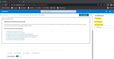 Update SPFx Webpart Properties