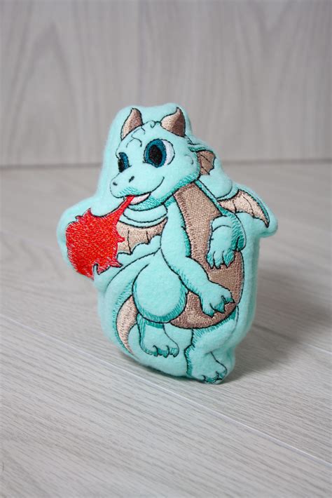Chibi Dragon 1 Stuffie String Theory Fabric Art