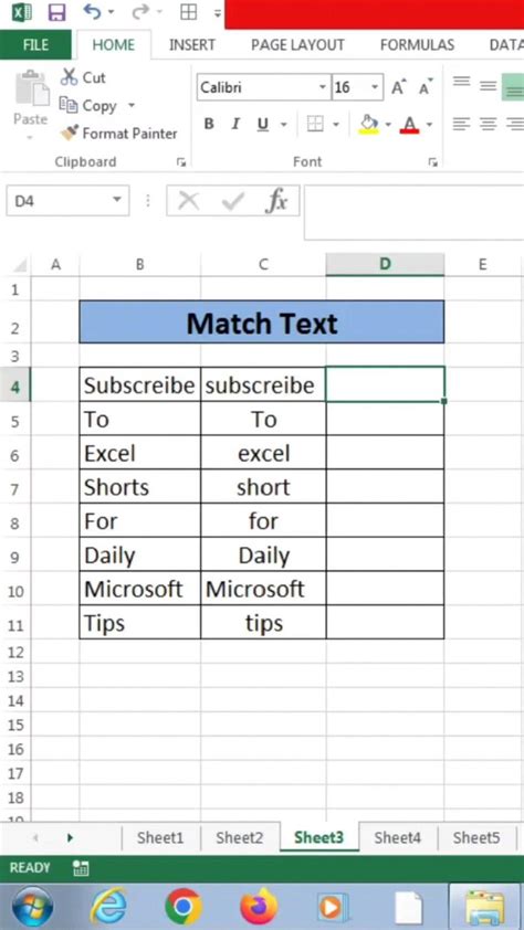 Match Text In Excel Excel Tutorials Exceltips Excelshorts