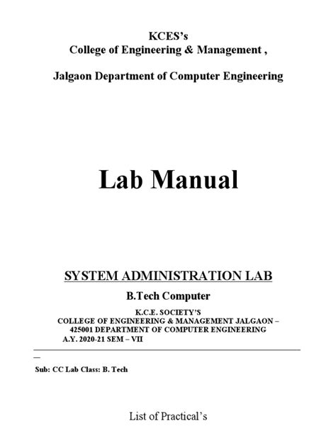 System Administration Lab Final Pdf Linux Distribution Booting
