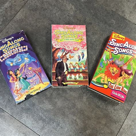 Disney Sing Along Vhs Lot Zoe A Dee Doo Dah Lion King And Aladdin